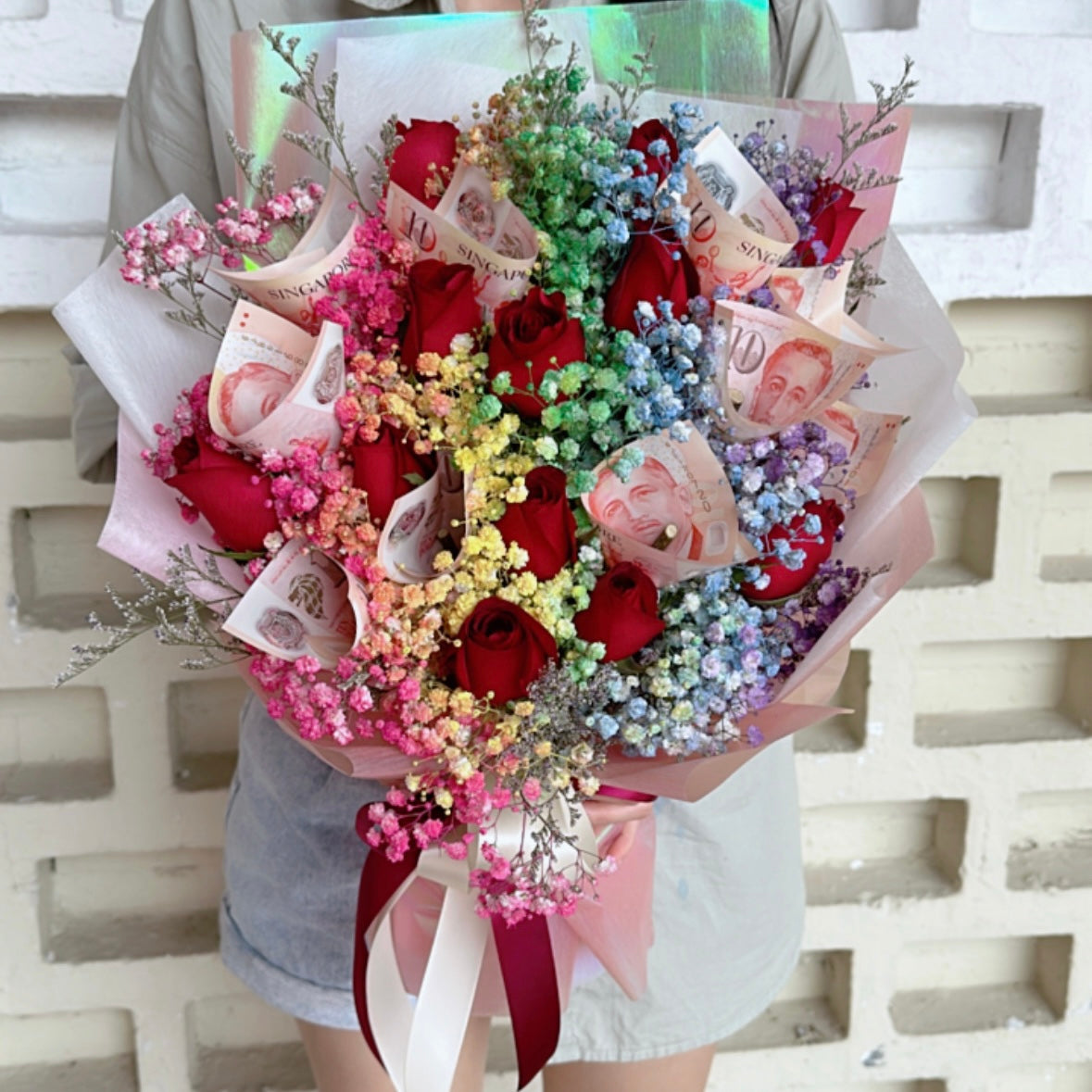 Ruby Notes (10 x $10, 10 red roses)