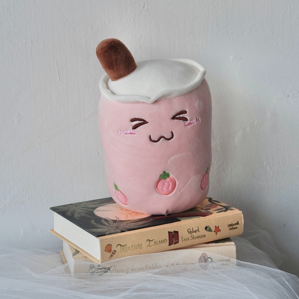 Strawberry milkshake Plushie
